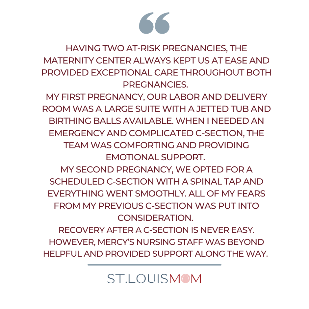 St. Louis Mom's Guide to Delivery at Mercy Hospital
